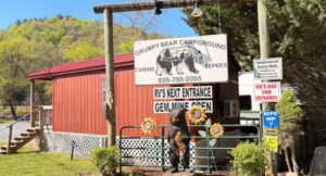 Spring Camping in Bryson City, NC: Grumpy Bear